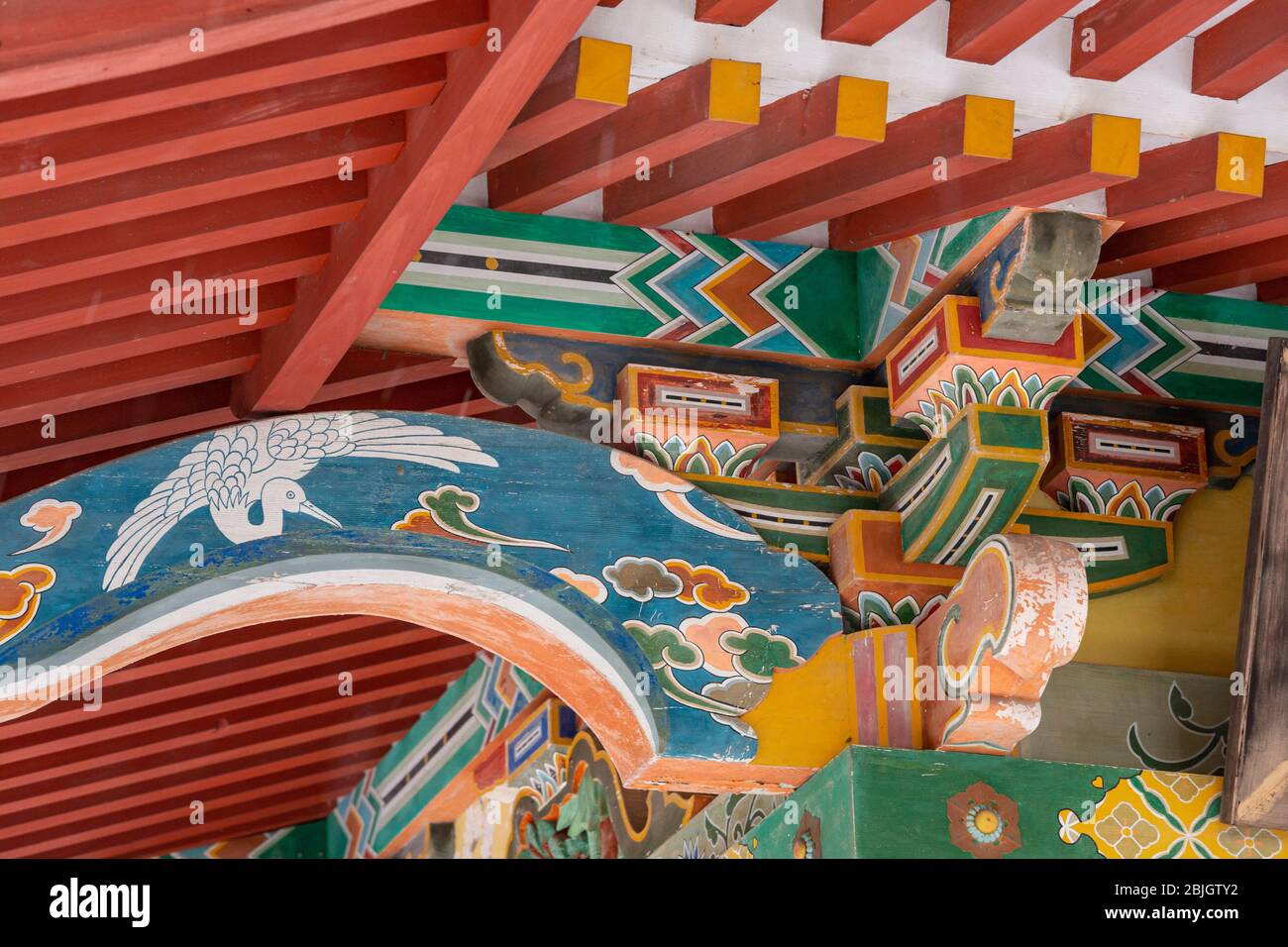 Shrine decorations in the Koyasan area, ornated with religiose simbols ...