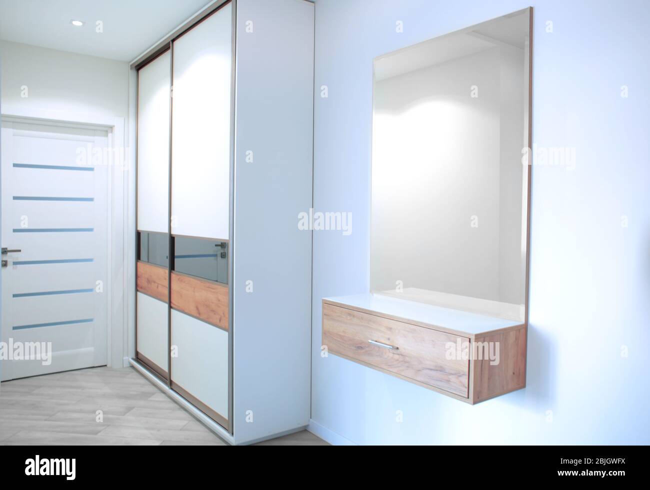 Modern corridor interior Stock Photo - Alamy