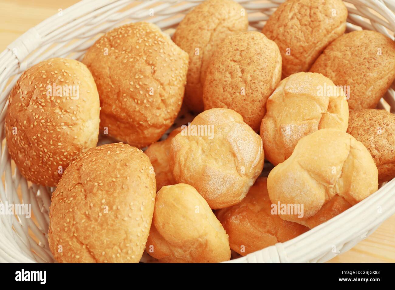 Different fresh bread loaves, closeup Stock Photo - Alamy