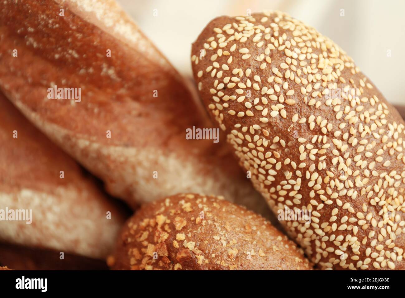 Different bread loaves, closeup Stock Photo - Alamy
