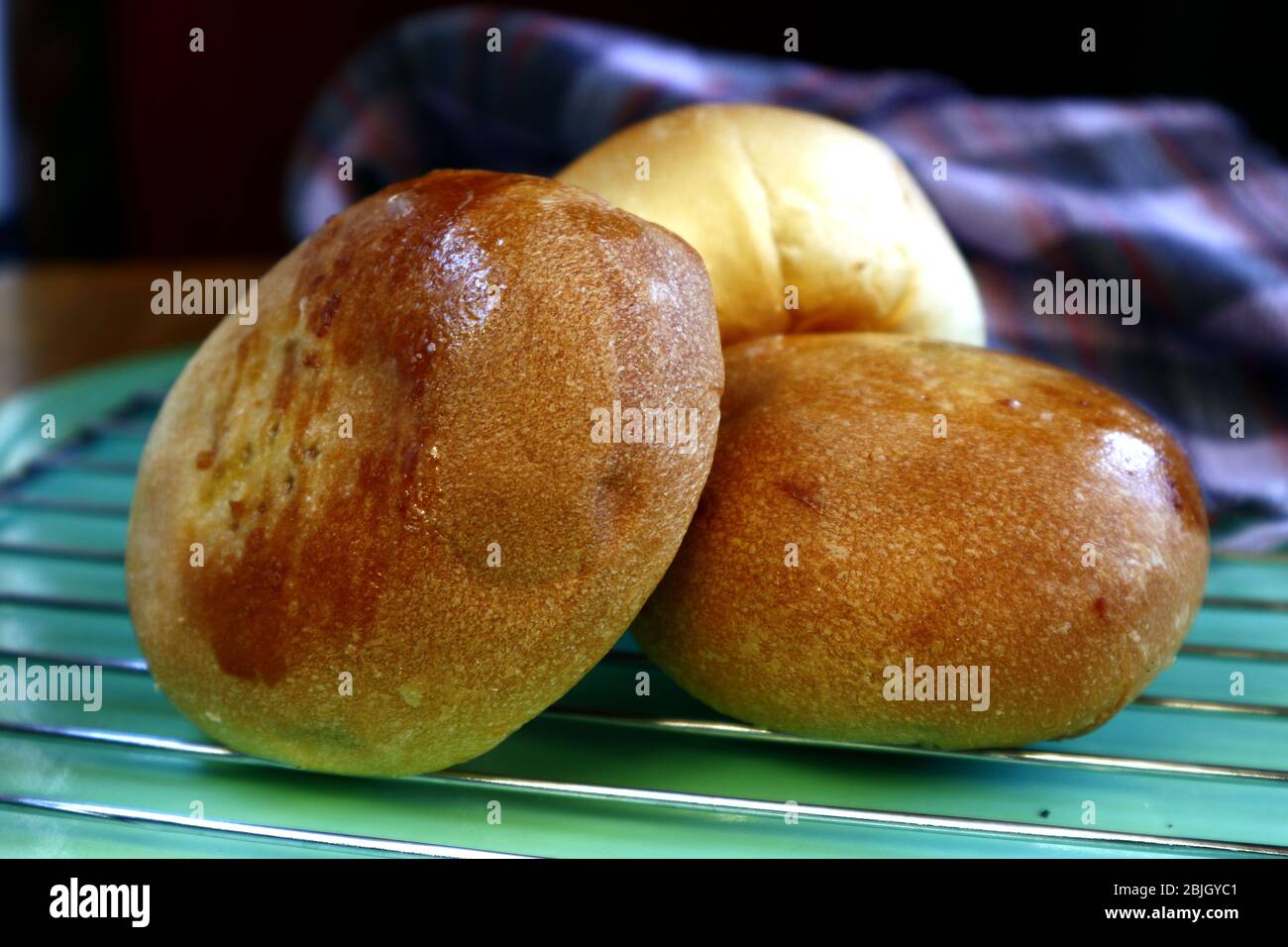 Photo of freshly baked Filipino bread called Pan de Coco or bread roll ...