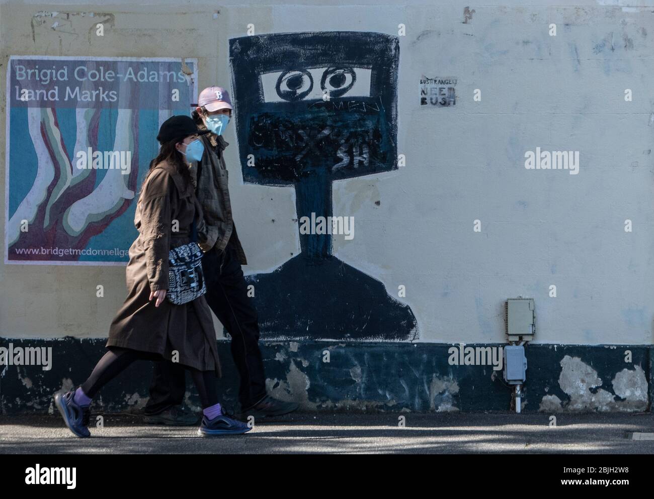 Covid-19 pandemic Melbourne Australia 2020. Scenes on the streets ...
