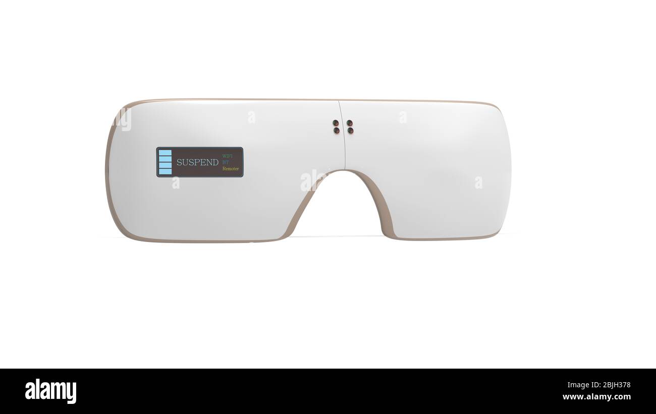 The 3d rendering of Realistic VR headset glasses Stock Photo - Alamy