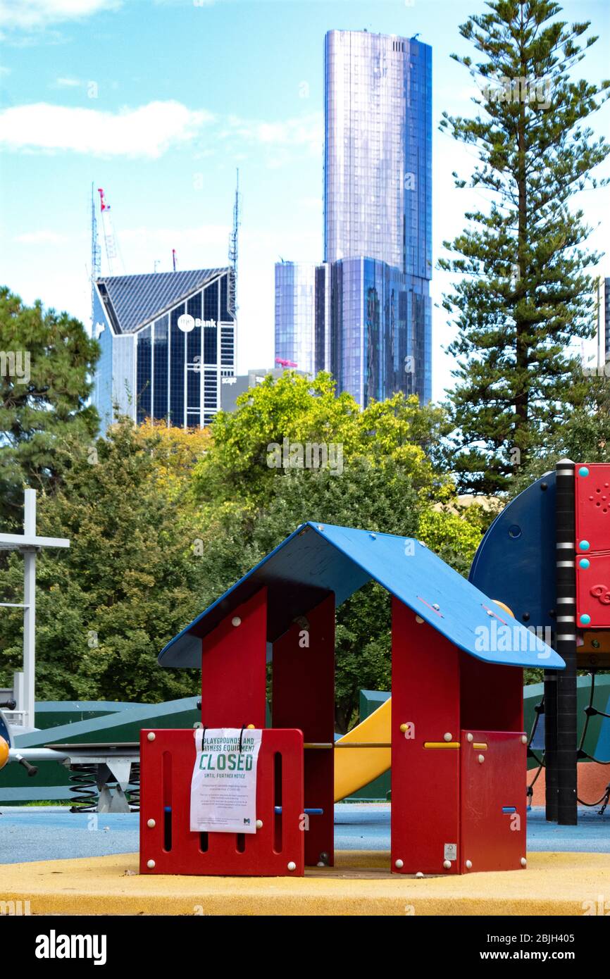 Covid-19 pandemic Melbourne Australia 2020. Scenes on the streets ...