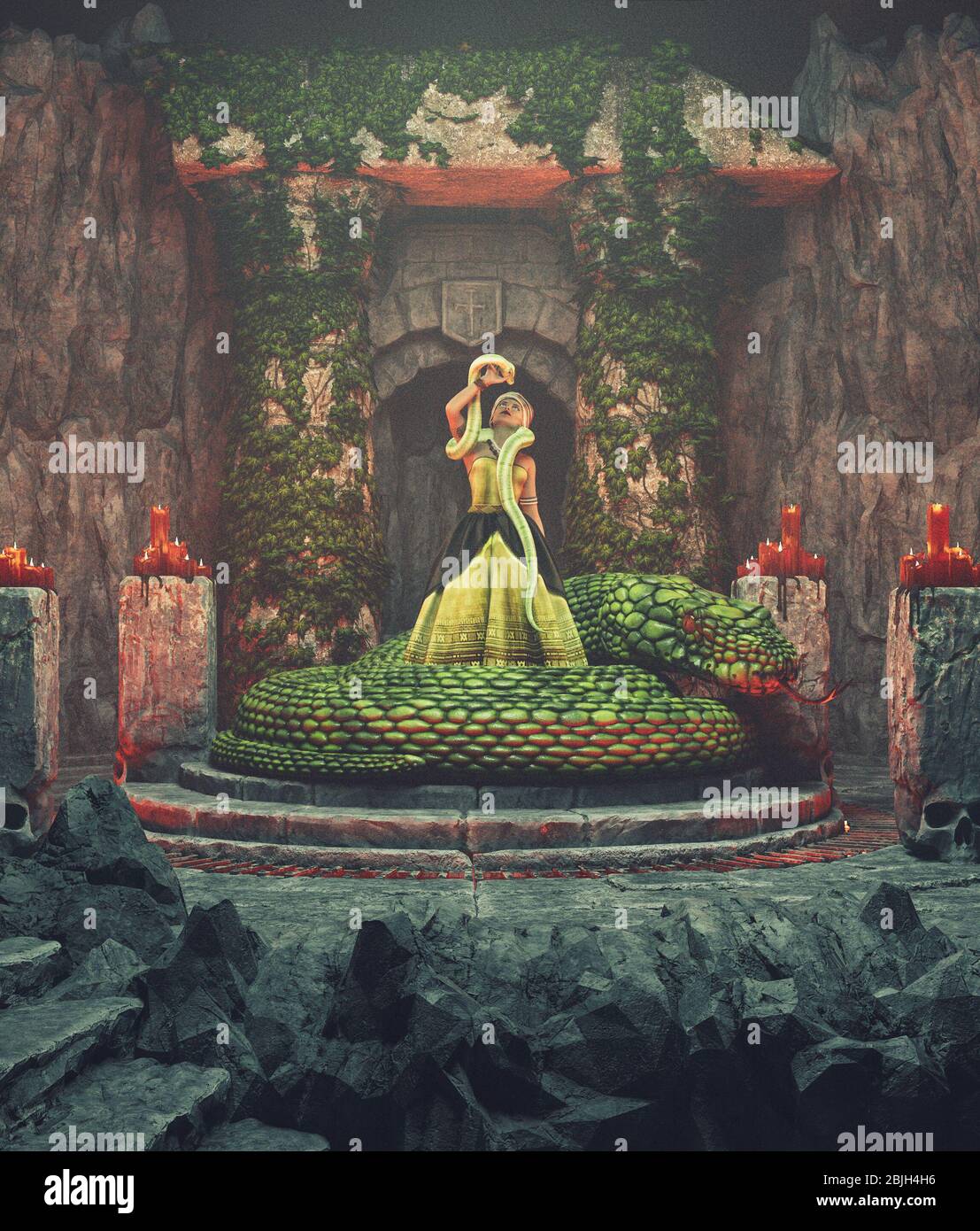 Voodoo python temple hi-res stock photography and images - Alamy