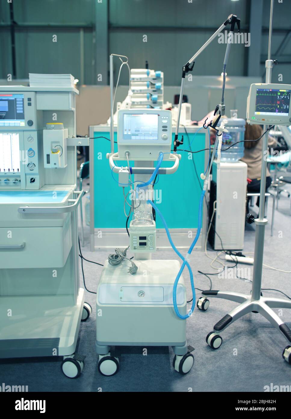 Modern equipment for hospital on exhibition Stock Photo - Alamy