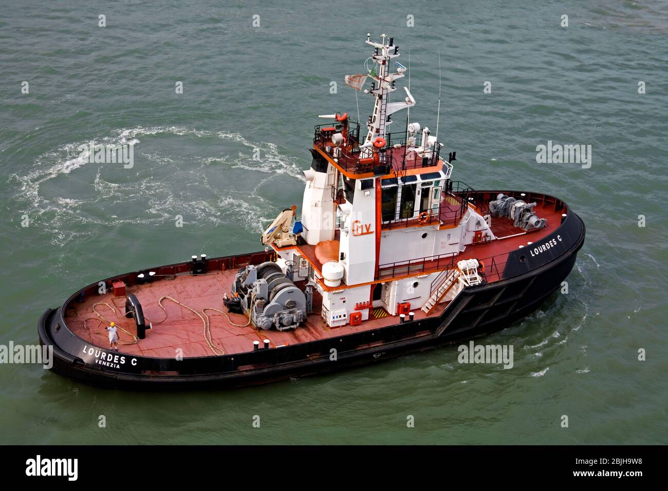 Tug Boat, Venice, Italy Stock Photo - Alamy