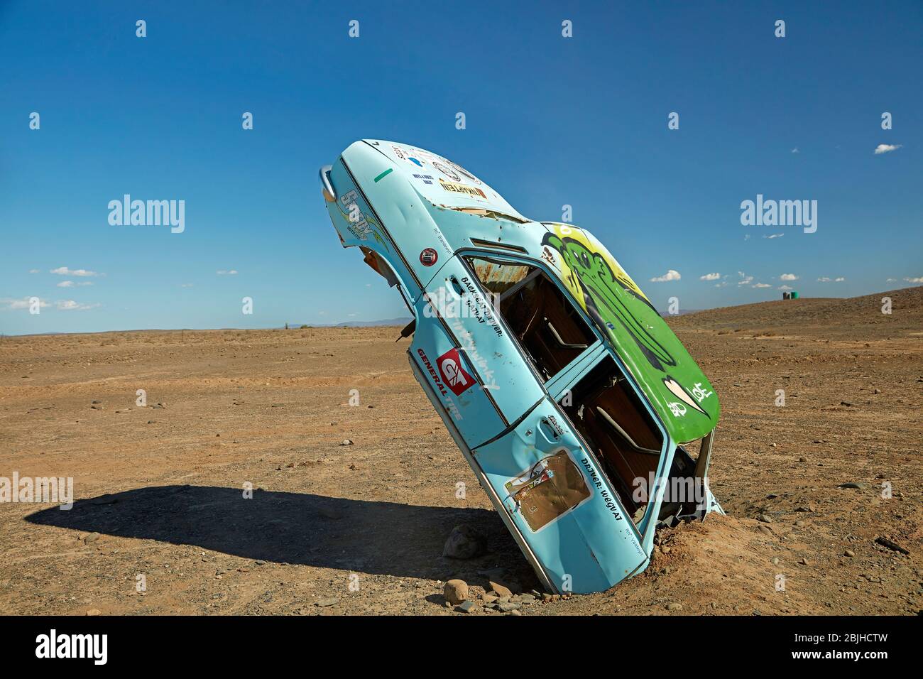 Car statue, Tankwa Padstal, Tankwa Karoo, near Ceres, Western Cape ...