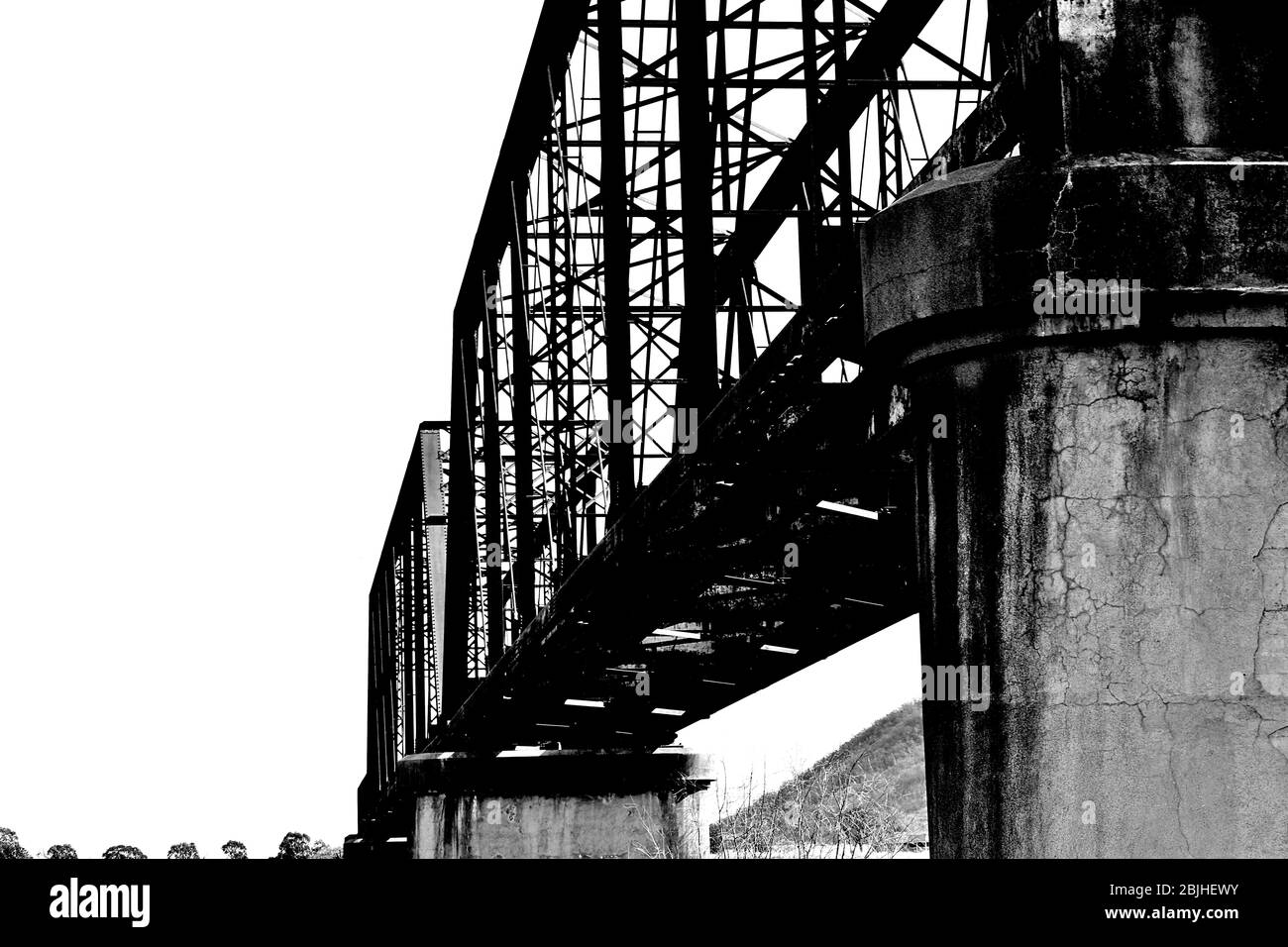 Black metal beams Black and White Stock Photos & Images - Alamy