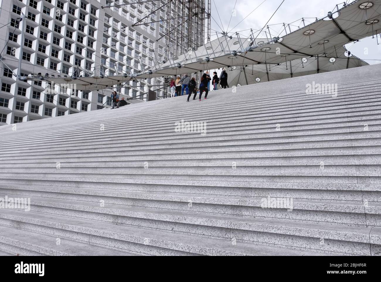 Stairs leading to big modern building Stock Photo - Alamy
