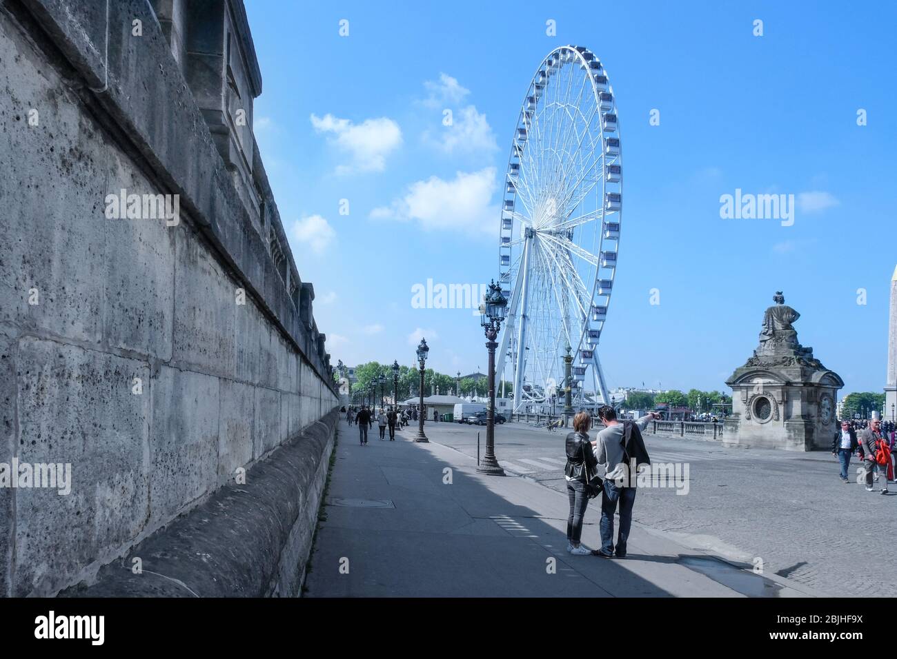 Paris france concorde square landmark europe ferris hi-res stock ...