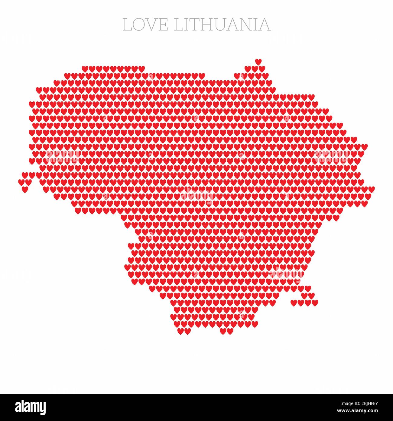 Lithuania country map hi-res stock photography and images - Alamy