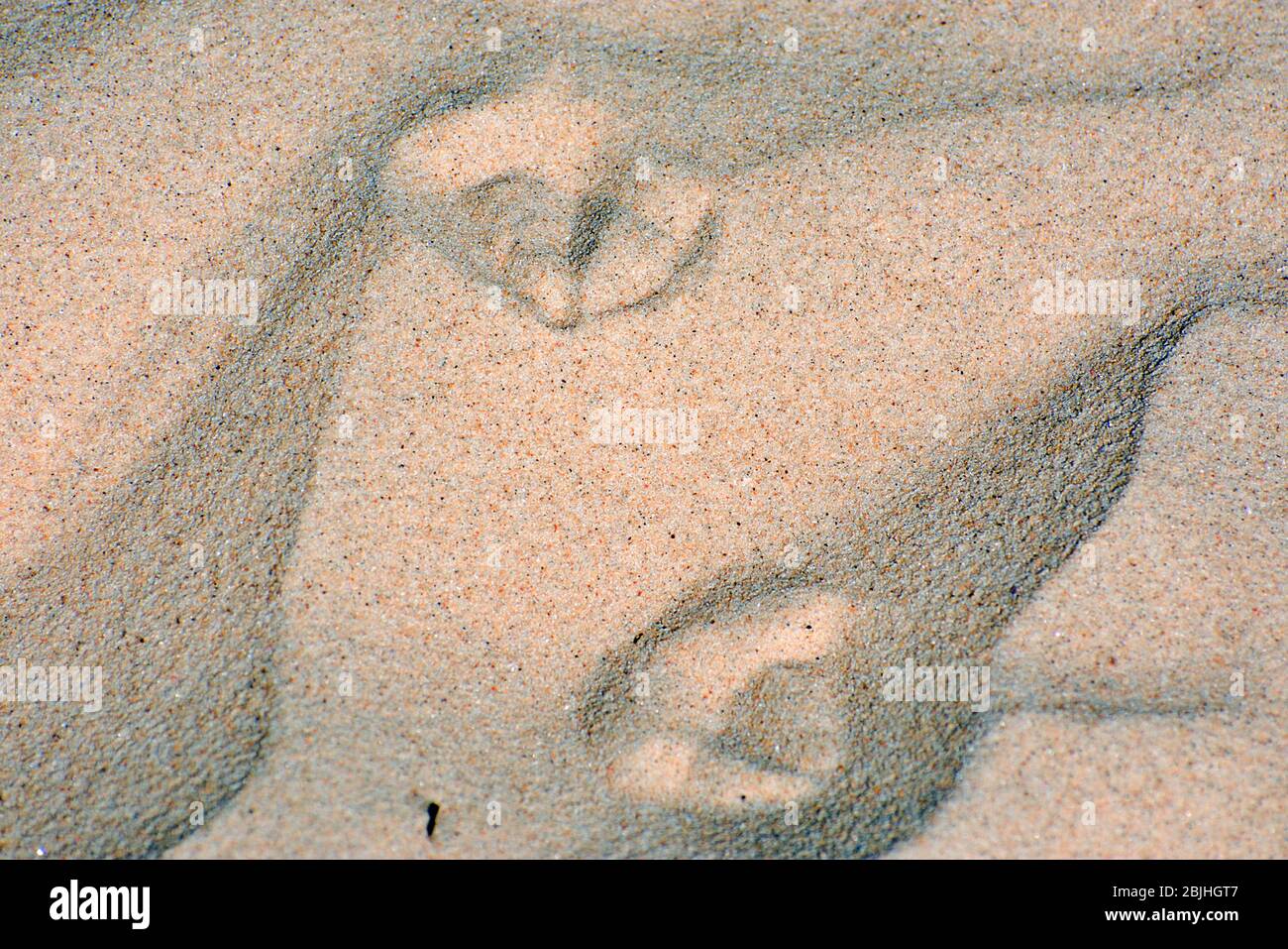 Sandy footprints hi-res stock photography and images - Alamy