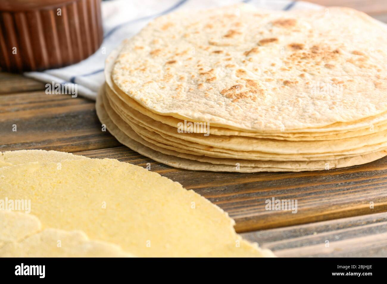 Delicious tortillas on kitchen hi-res stock photography and images - Alamy