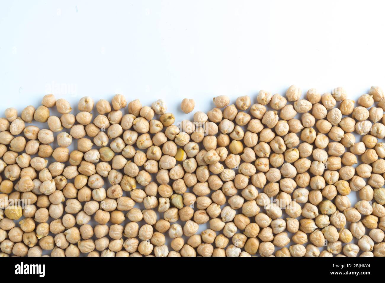 White beans on the white background Stock Photo - Alamy