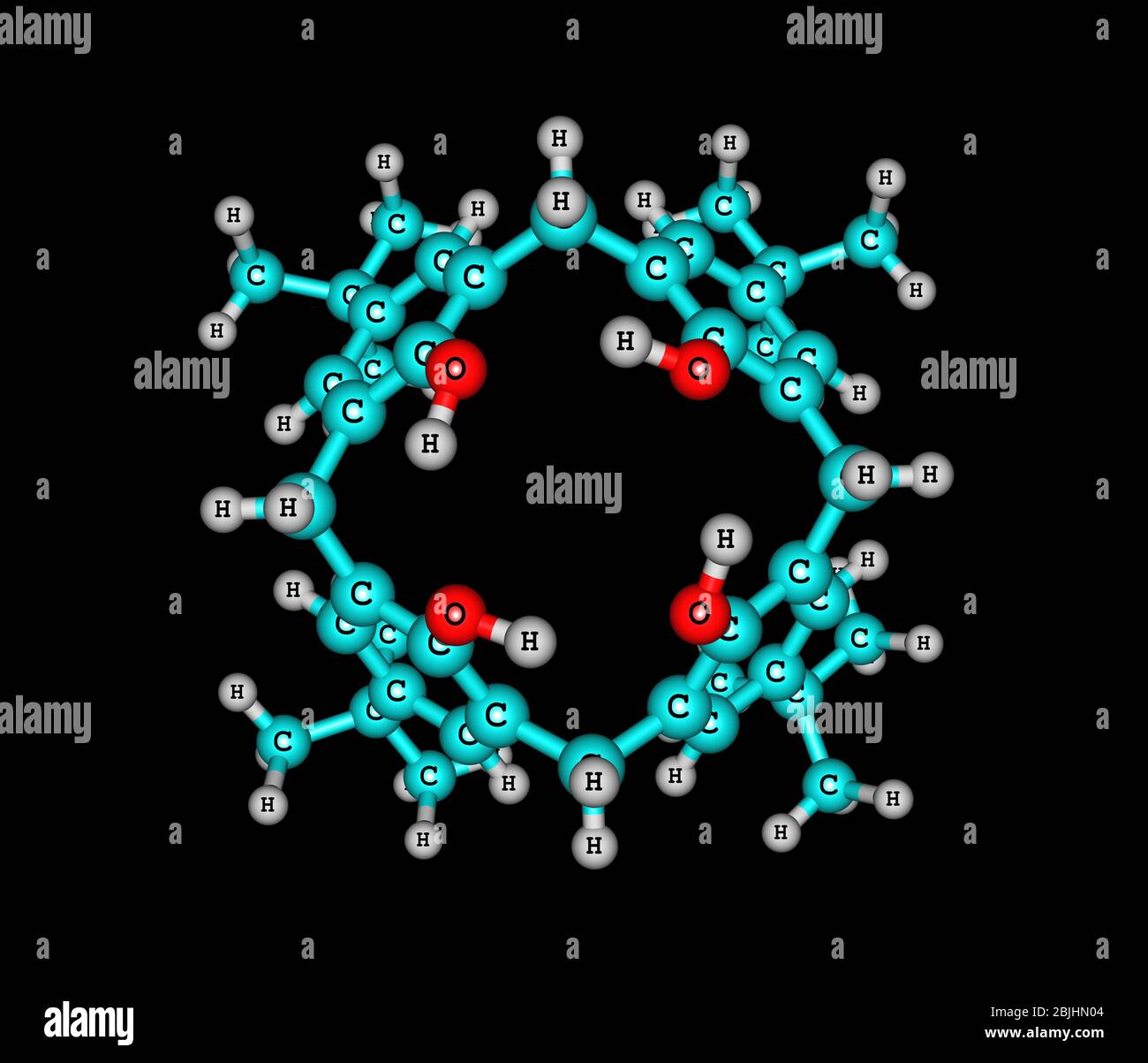 Calixarene is a macrocycle or cyclic oligomer based on a ...