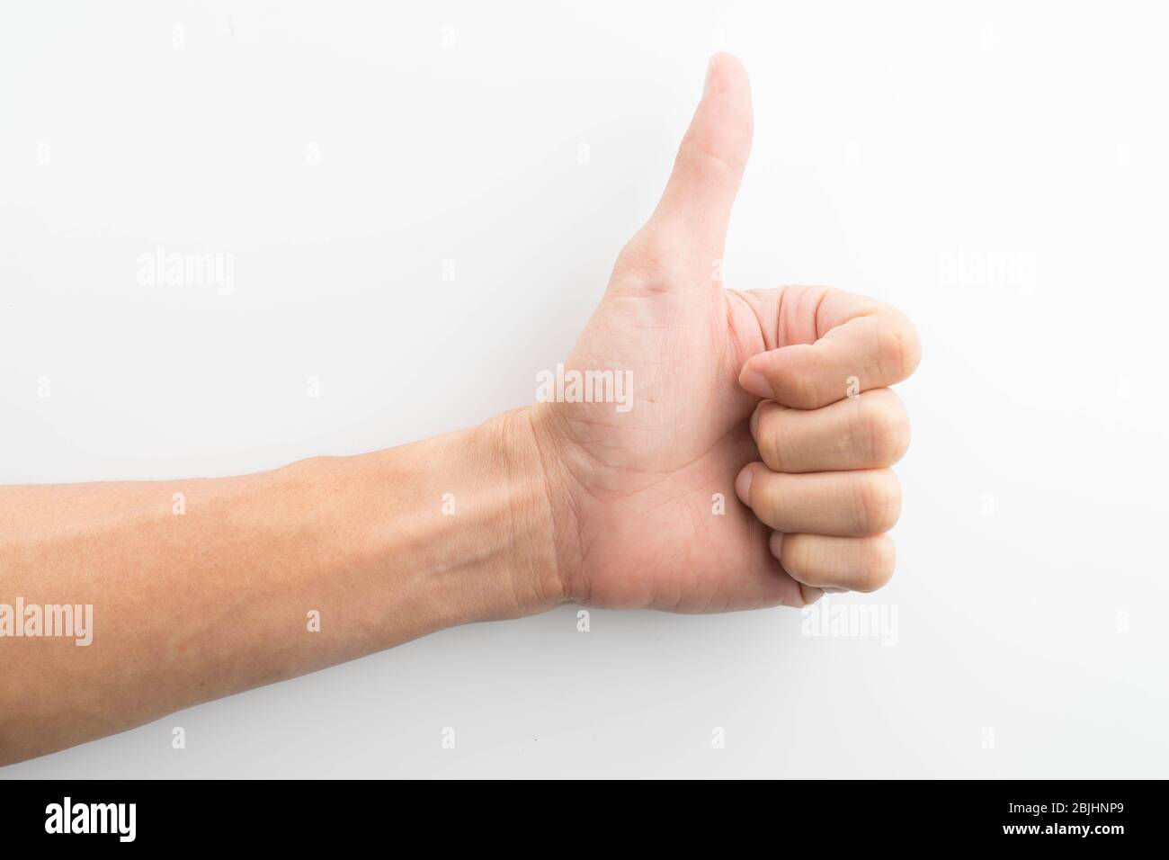 hand showing one or like count isolated on white background Stock Photo ...