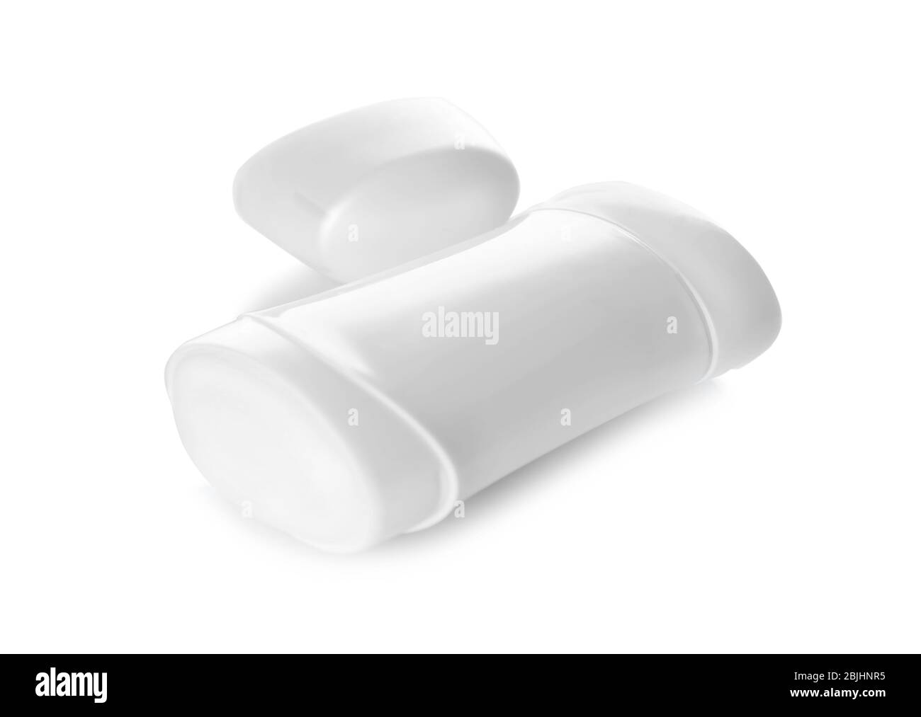 Female deodorant on white background Stock Photo - Alamy