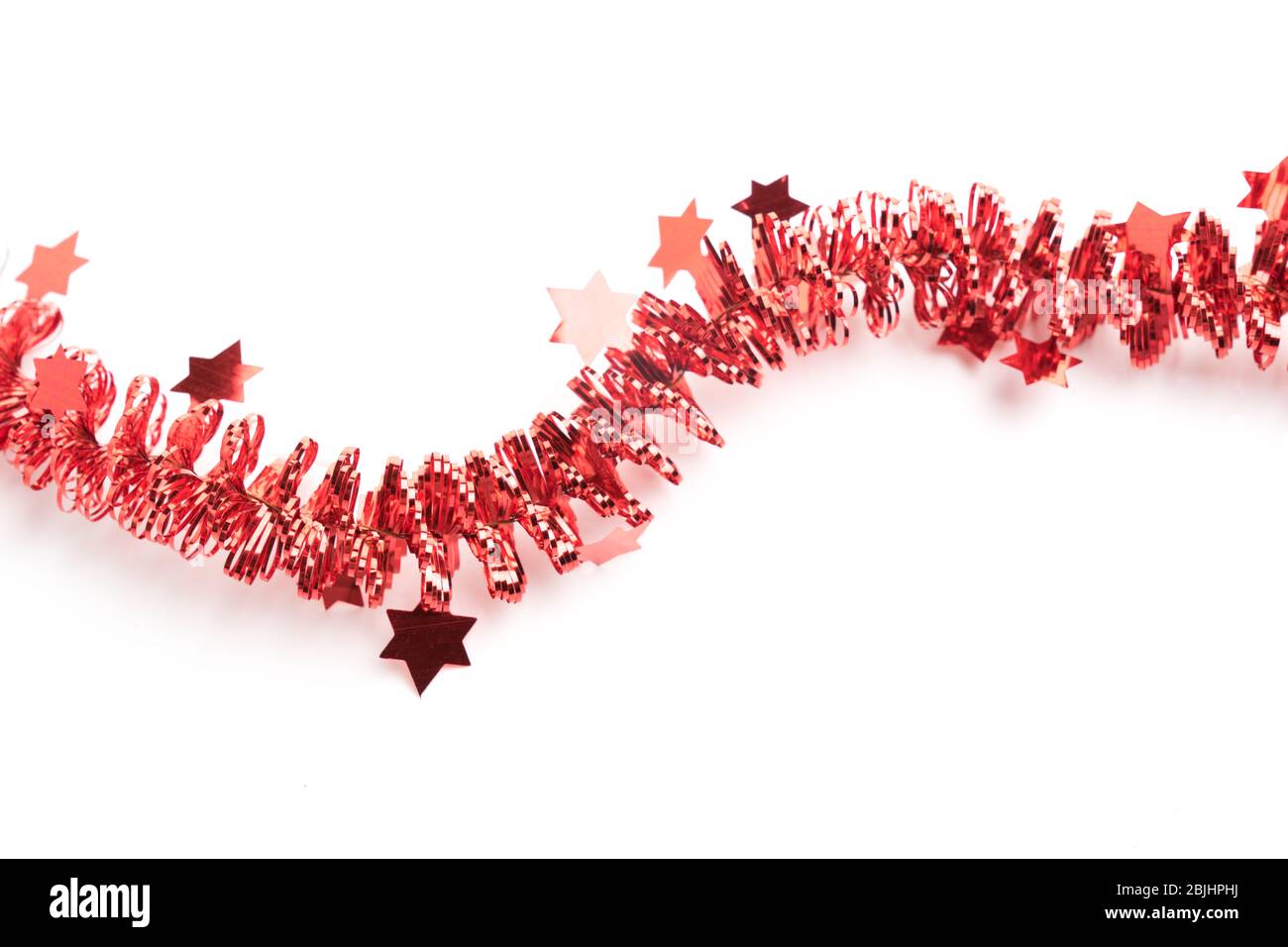 detailed wide christmas garland xmas border with fir branches isolated ...