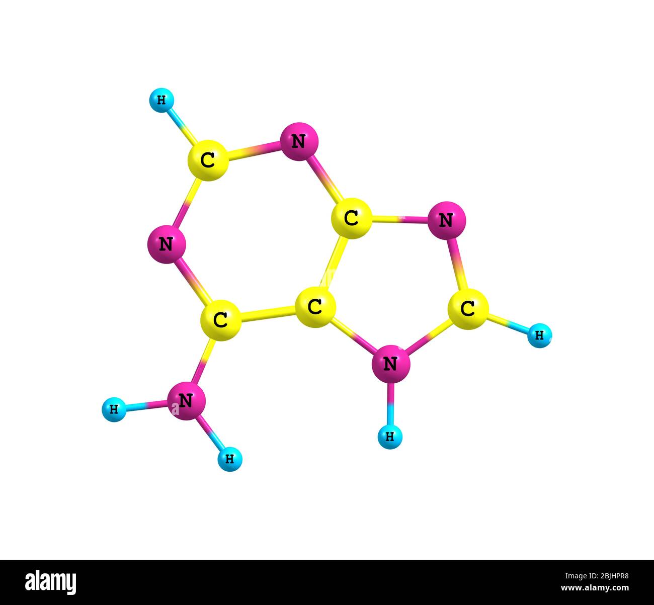 Adenine is a nucleobase (a purine derivative), chemical component of ...