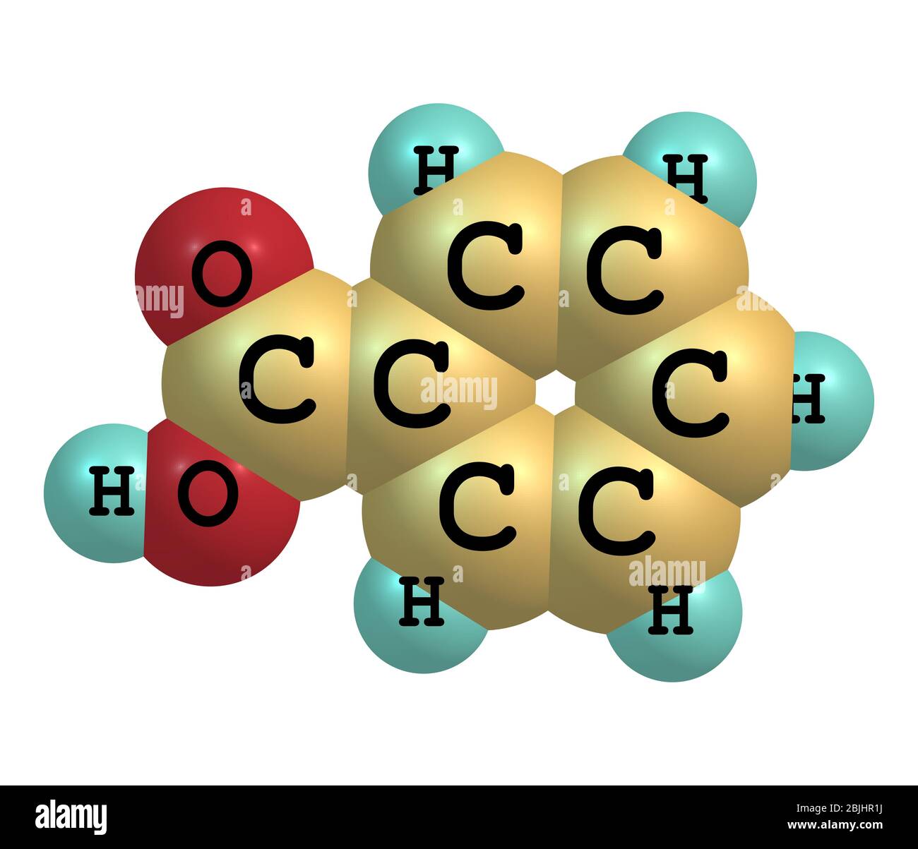 Benzoic acid (C7H6O2) is a colorless crystalline solid and a simple ...