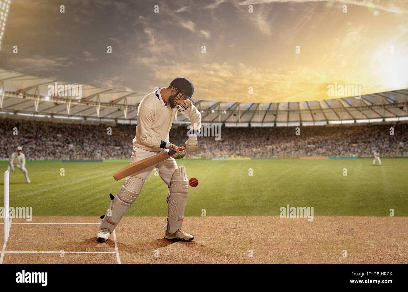 Cricket batsman helmet hi-res stock photography and images - Alamy