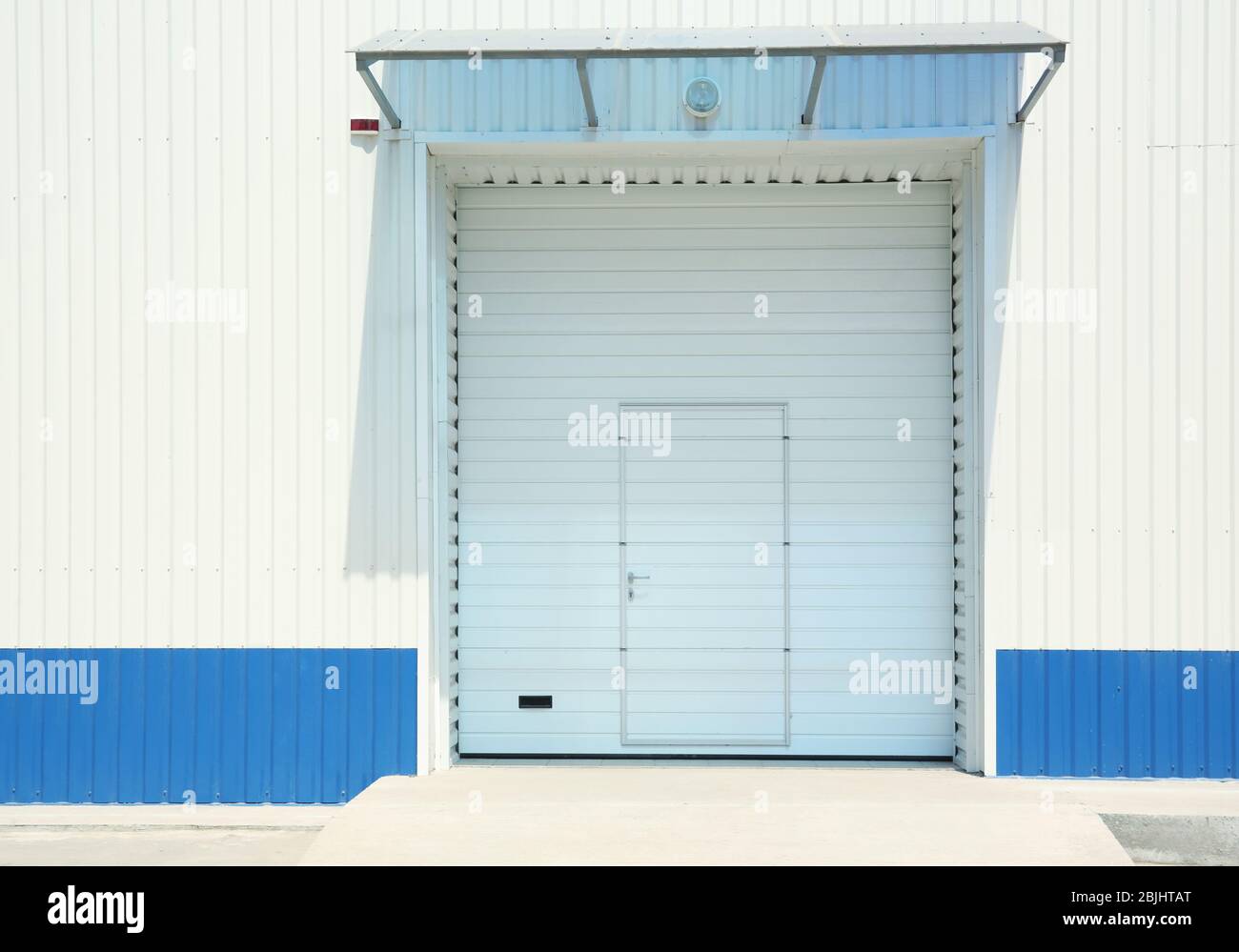 Entrance of factory workshop Stock Photo - Alamy
