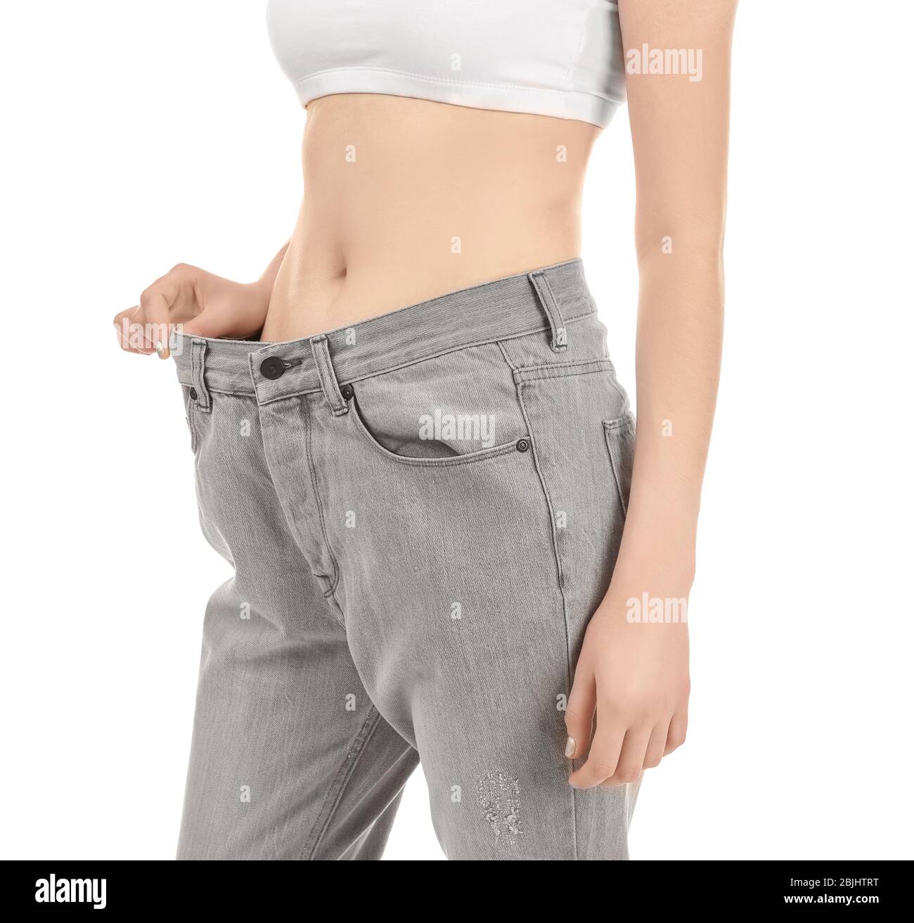 Skinny girl slim hips hi-res stock photography and images - Alamy