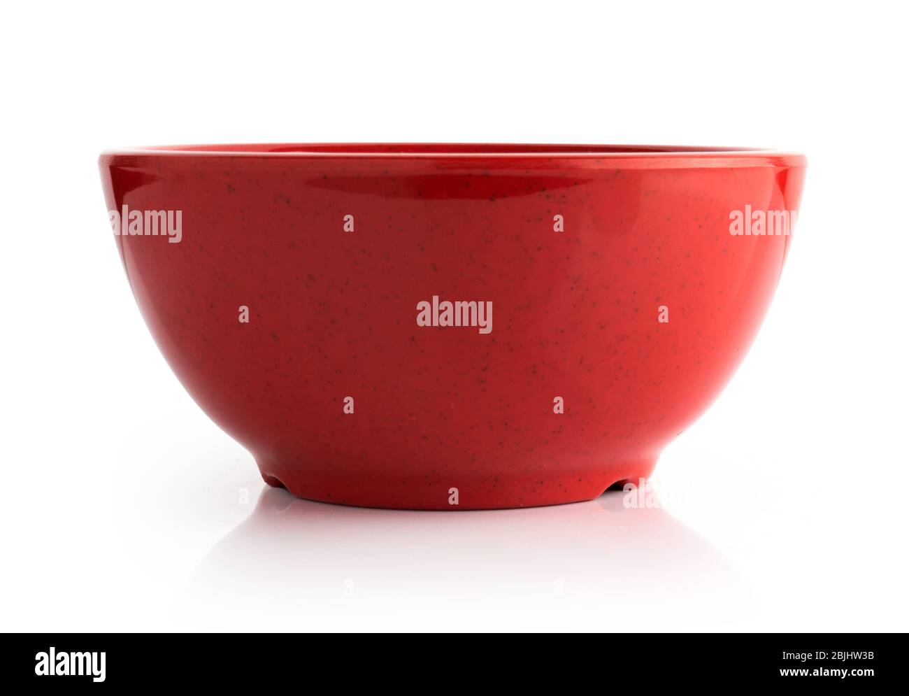 red bowl isolated on white background Stock Photo - Alamy