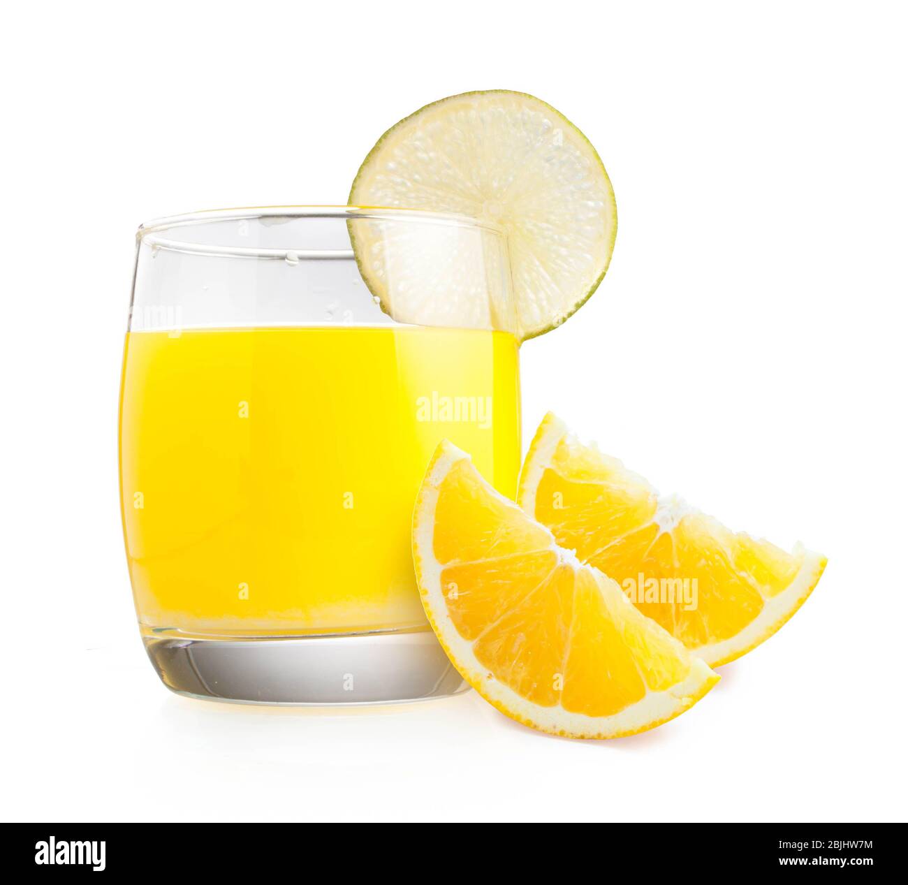 welcome drink orange juice isolated on white background Stock Photo - Alamy