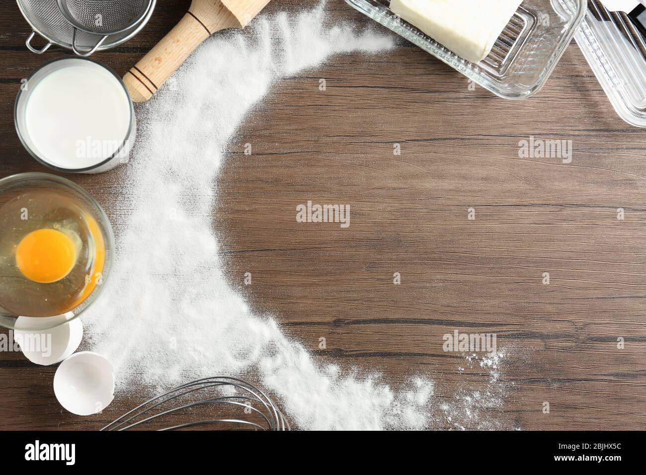 Composition with kitchenware and food. Cooking classes concept Stock ...