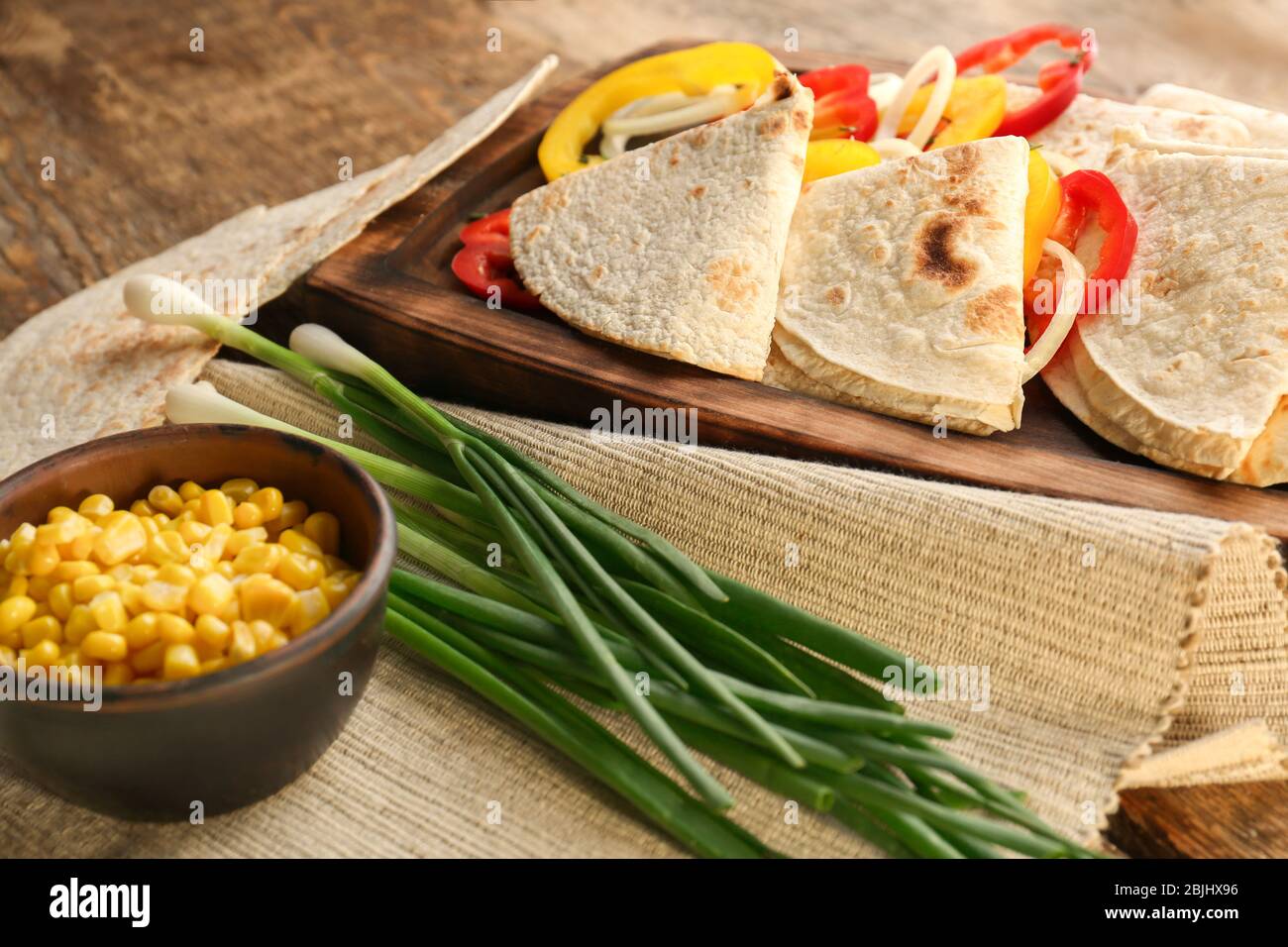 Composition delicious tortillas on hi-res stock photography and images ...