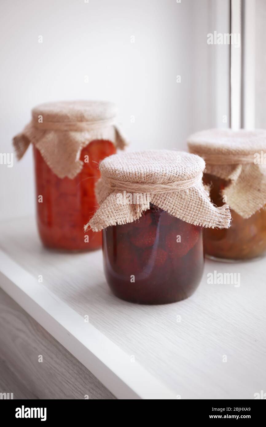 Jars on windowsill hi-res stock photography and images - Alamy