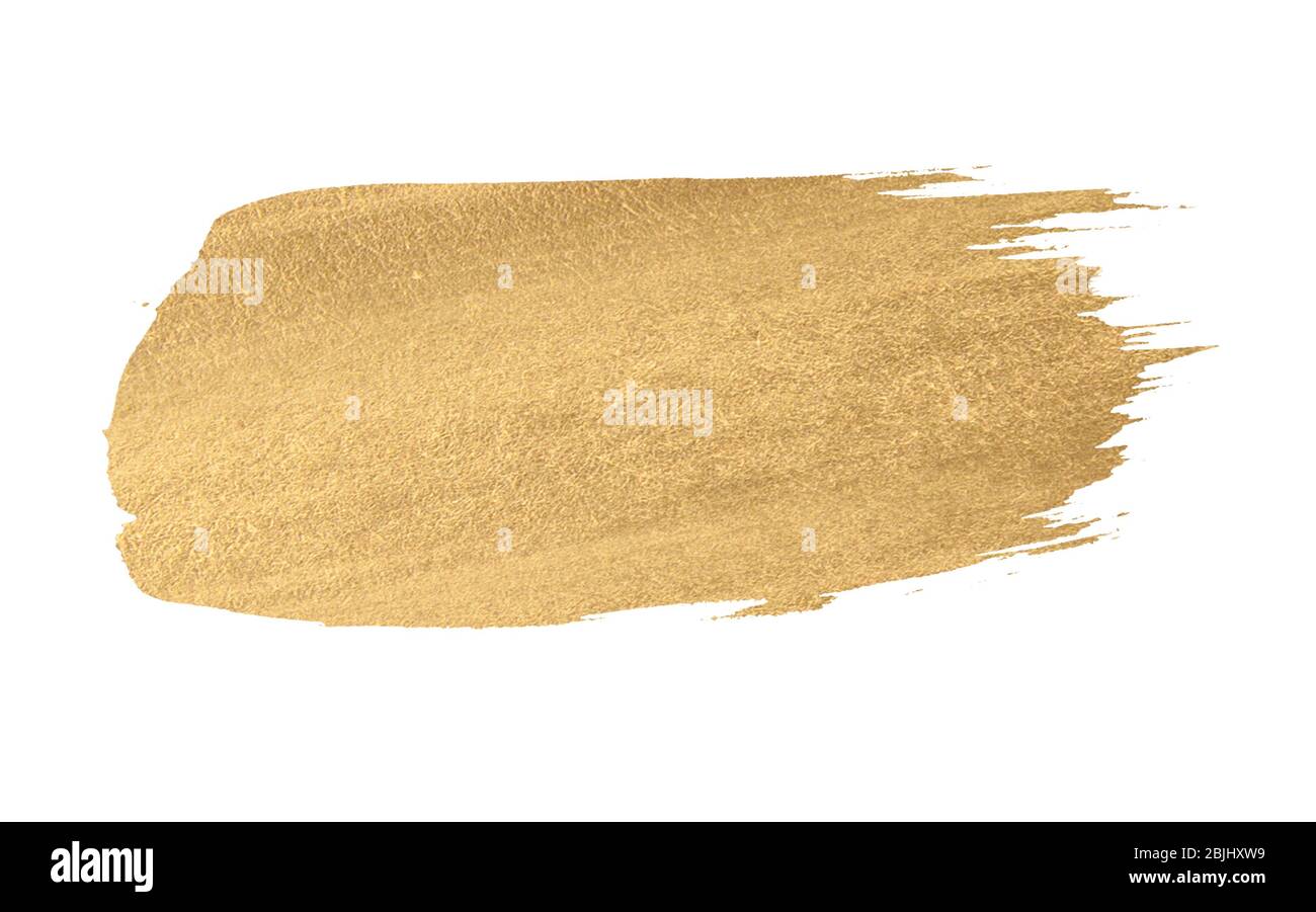 gold texture brush stroke design element Stock Photo - Alamy