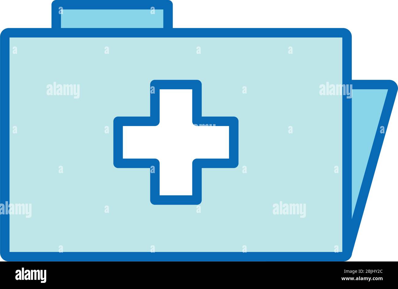 File with cross line and fill style icon vector design Stock Vector ...