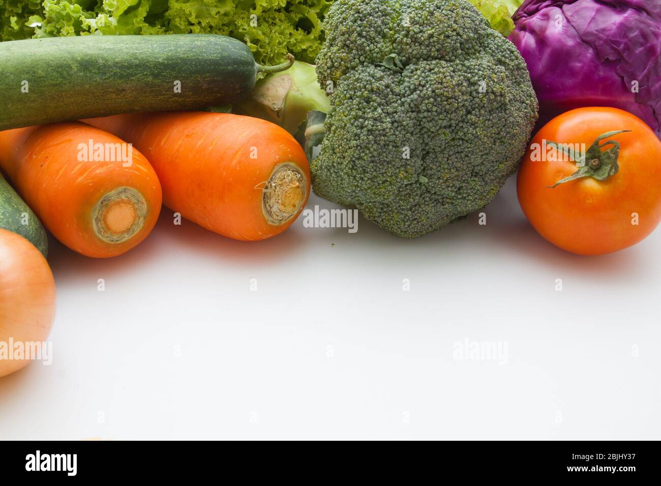 vegetables isolated on white background Stock Photo - Alamy
