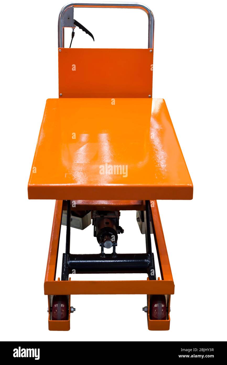 manual industrial handlift; for transport heavy object in factory ...