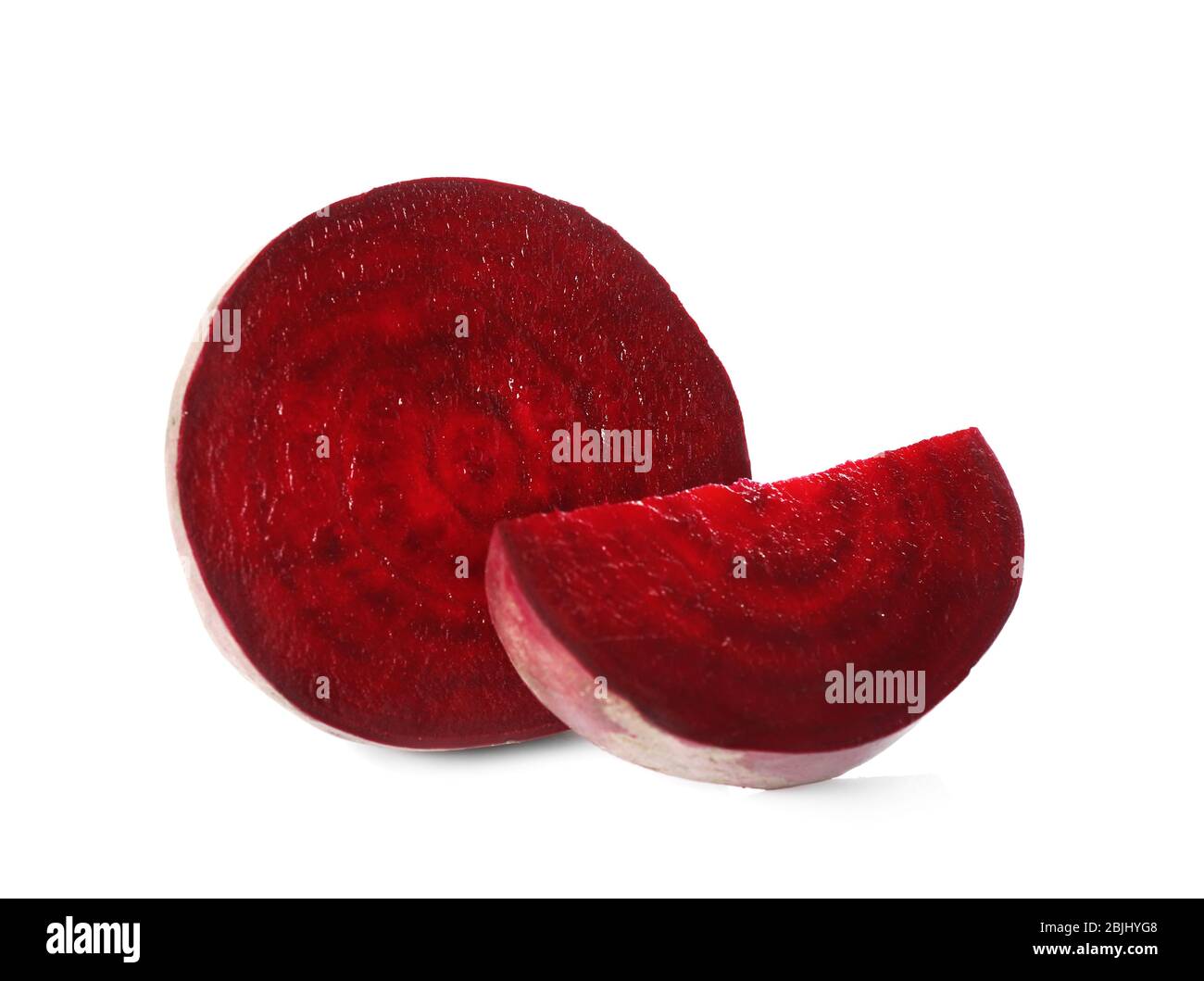 Sliced fresh beet on white background Stock Photo - Alamy