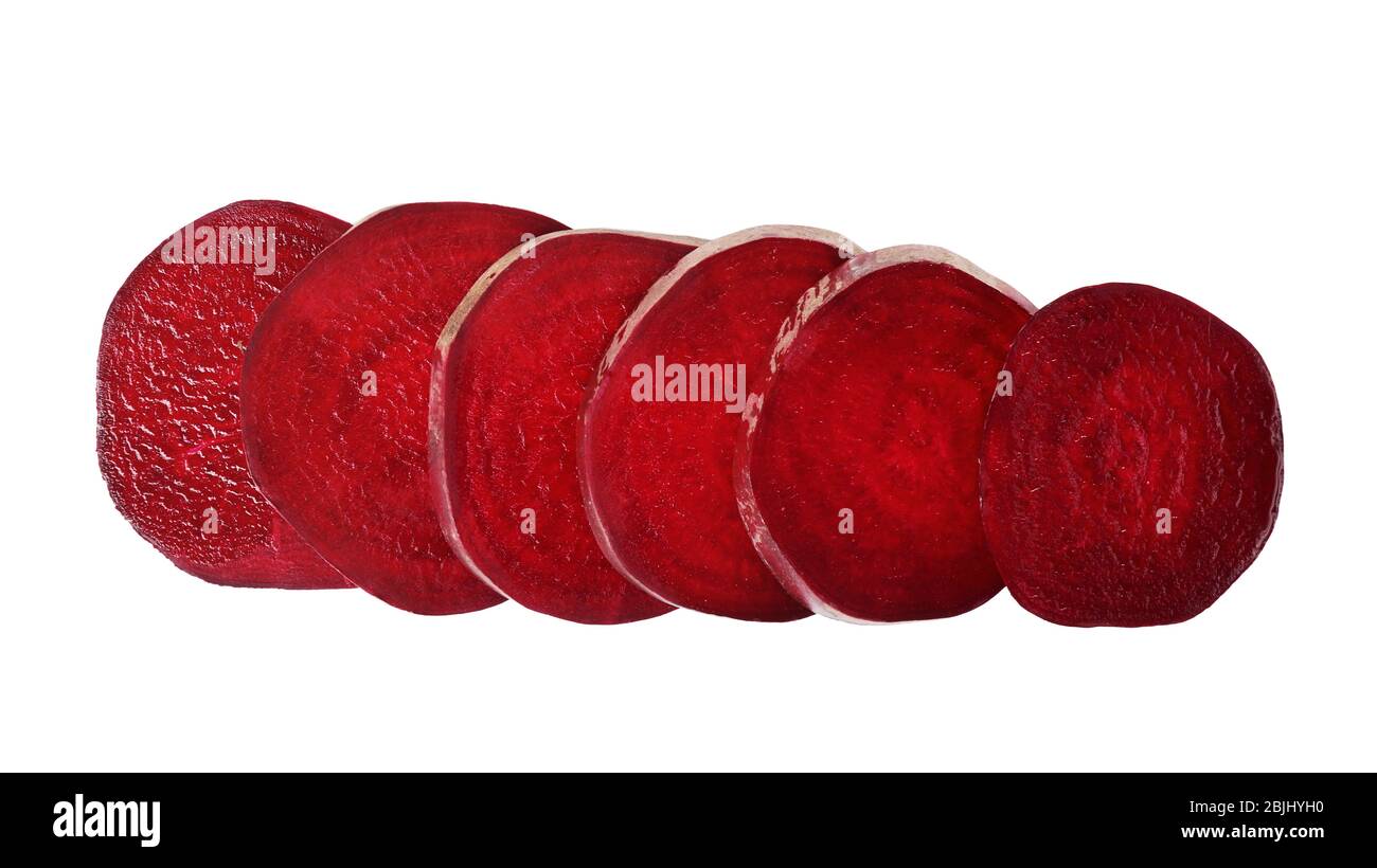 Beet slices Cut Out Stock Images & Pictures - Alamy