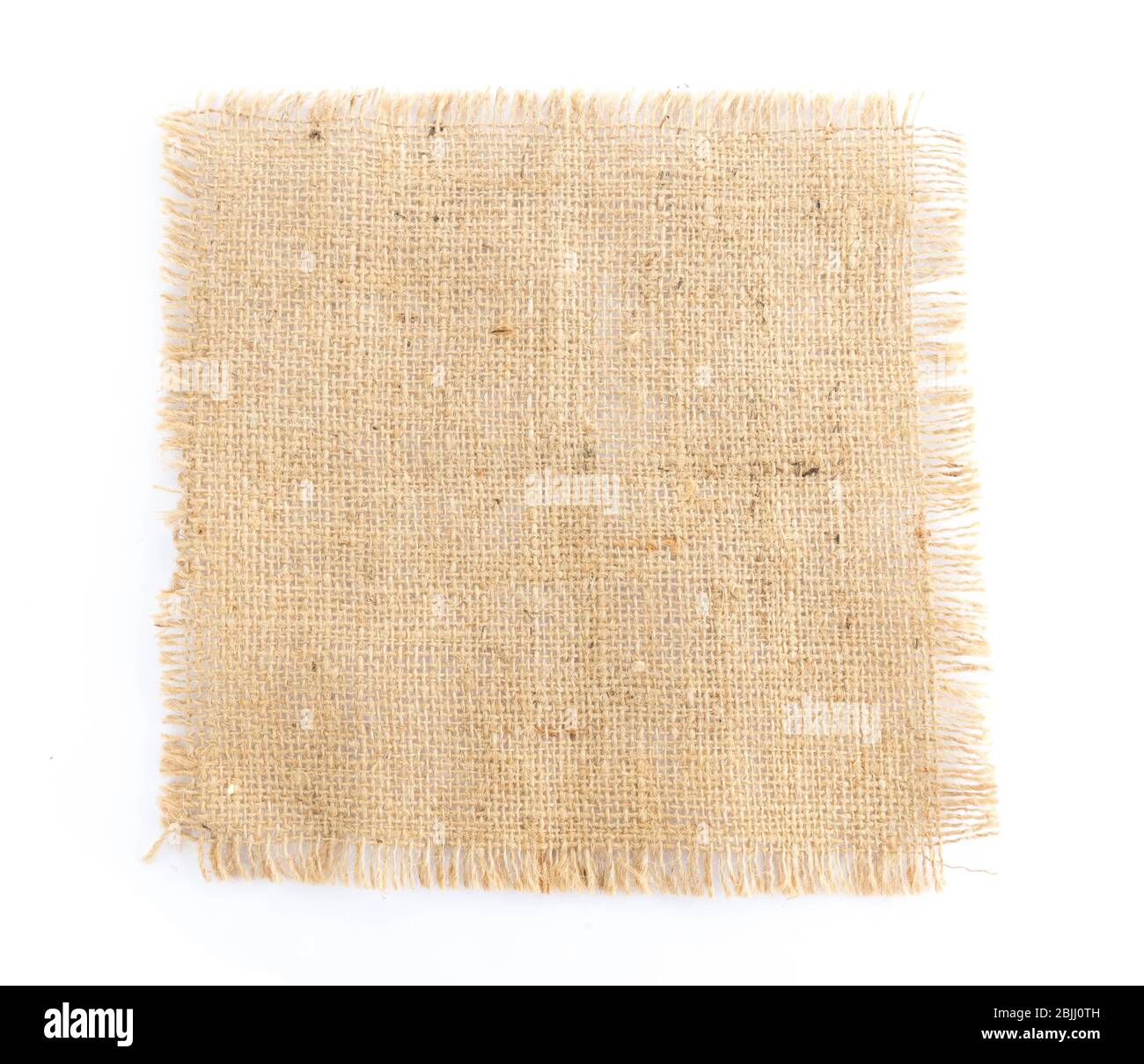 burlap hessian sacking isolated on white background Stock Photo - Alamy