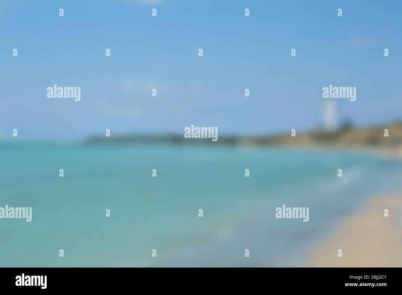 Blurred view of beautiful blue sea at resort Stock Photo - Alamy