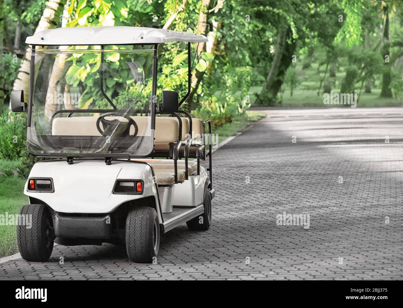 Modern buggy at tropical resort Stock Photo - Alamy