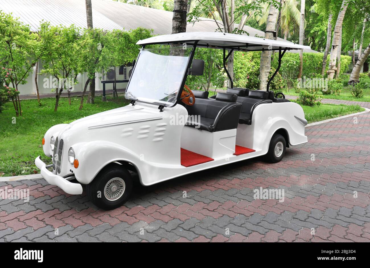 Modern buggy at tropical resort Stock Photo - Alamy
