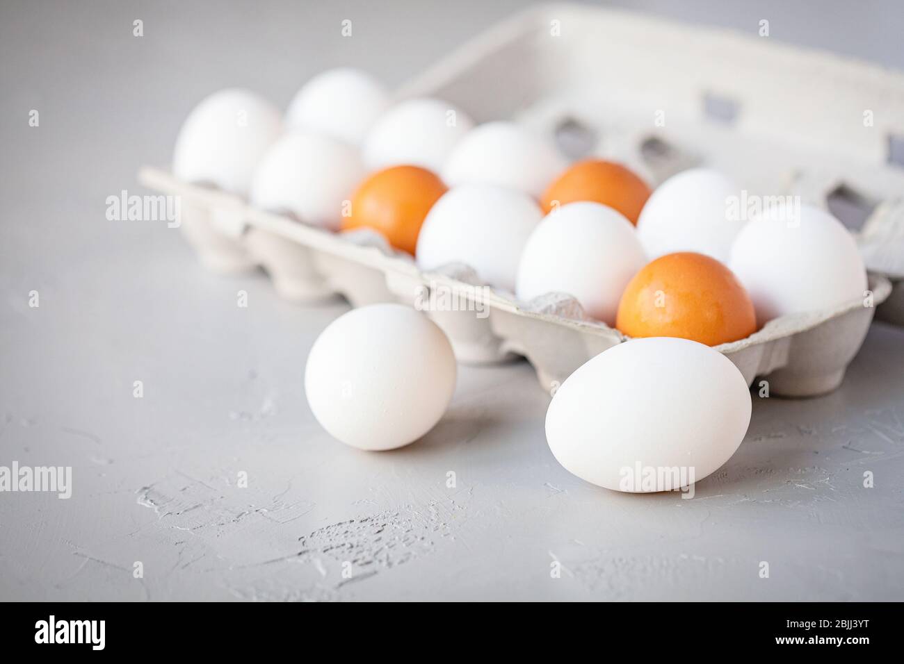 Eggs in the Box Stock Photo - Alamy