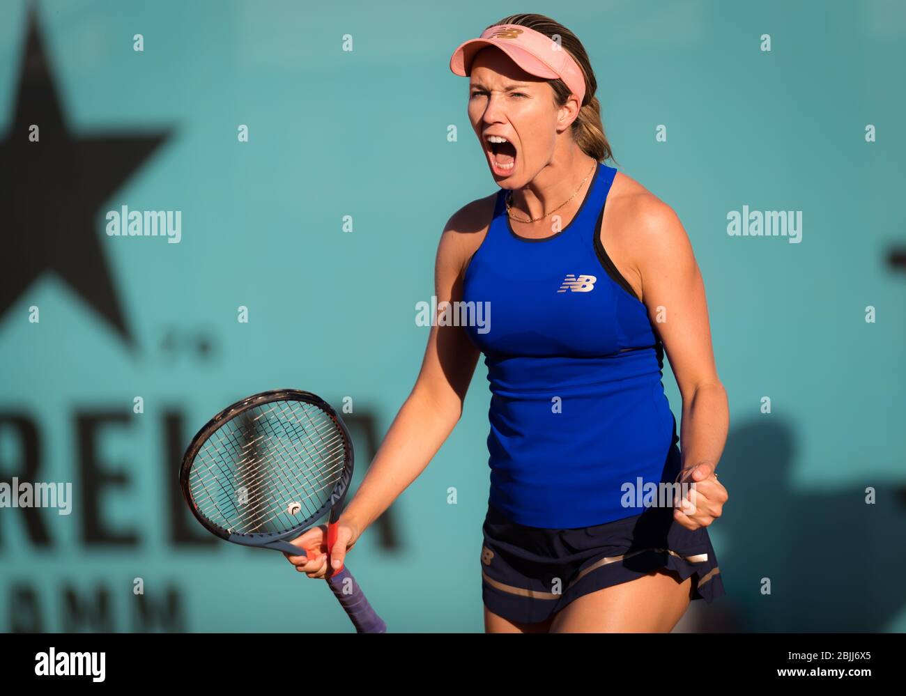 Danielle Collins of the United States in action during her first-round ...