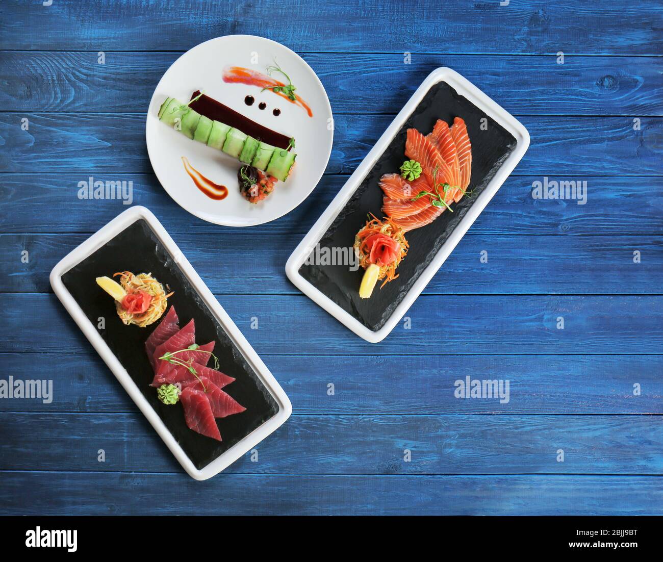 Different dishes seafood on hi-res stock photography and images - Alamy