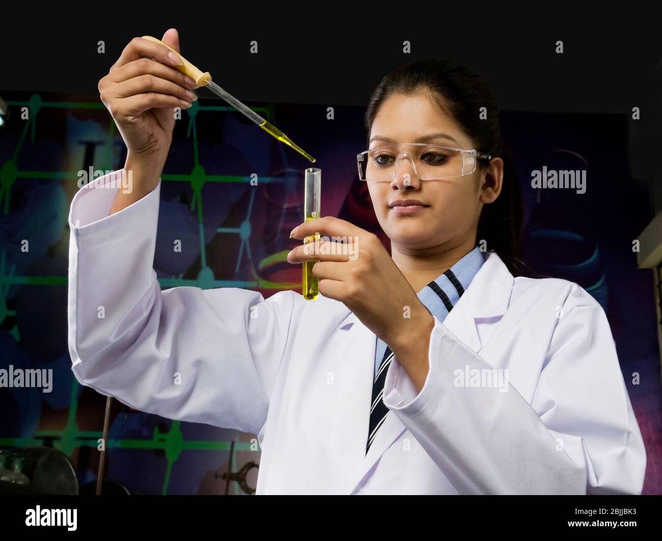 Girl science goggle hi-res stock photography and images - Alamy