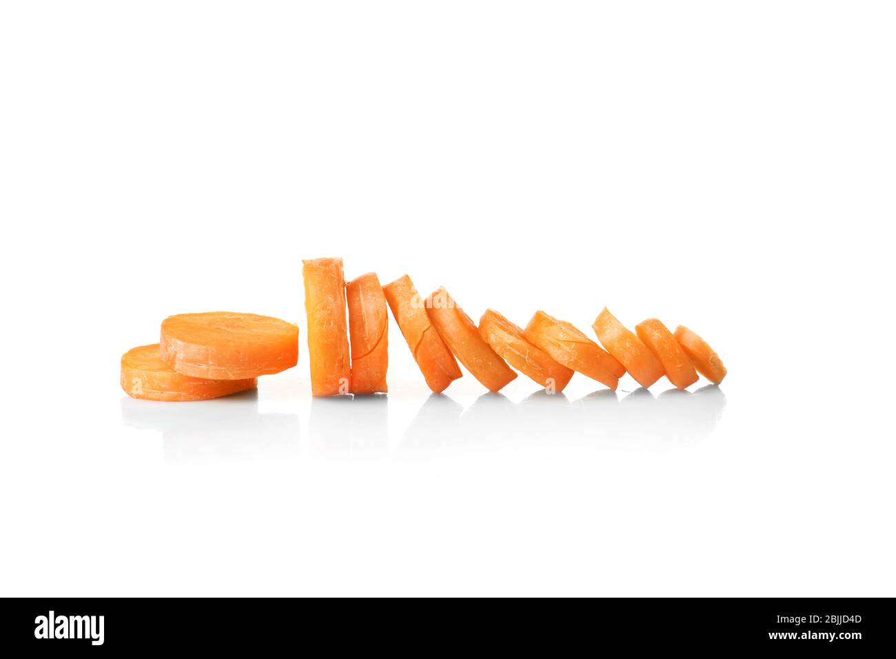 Chopped carrot isolated on white Stock Photo - Alamy