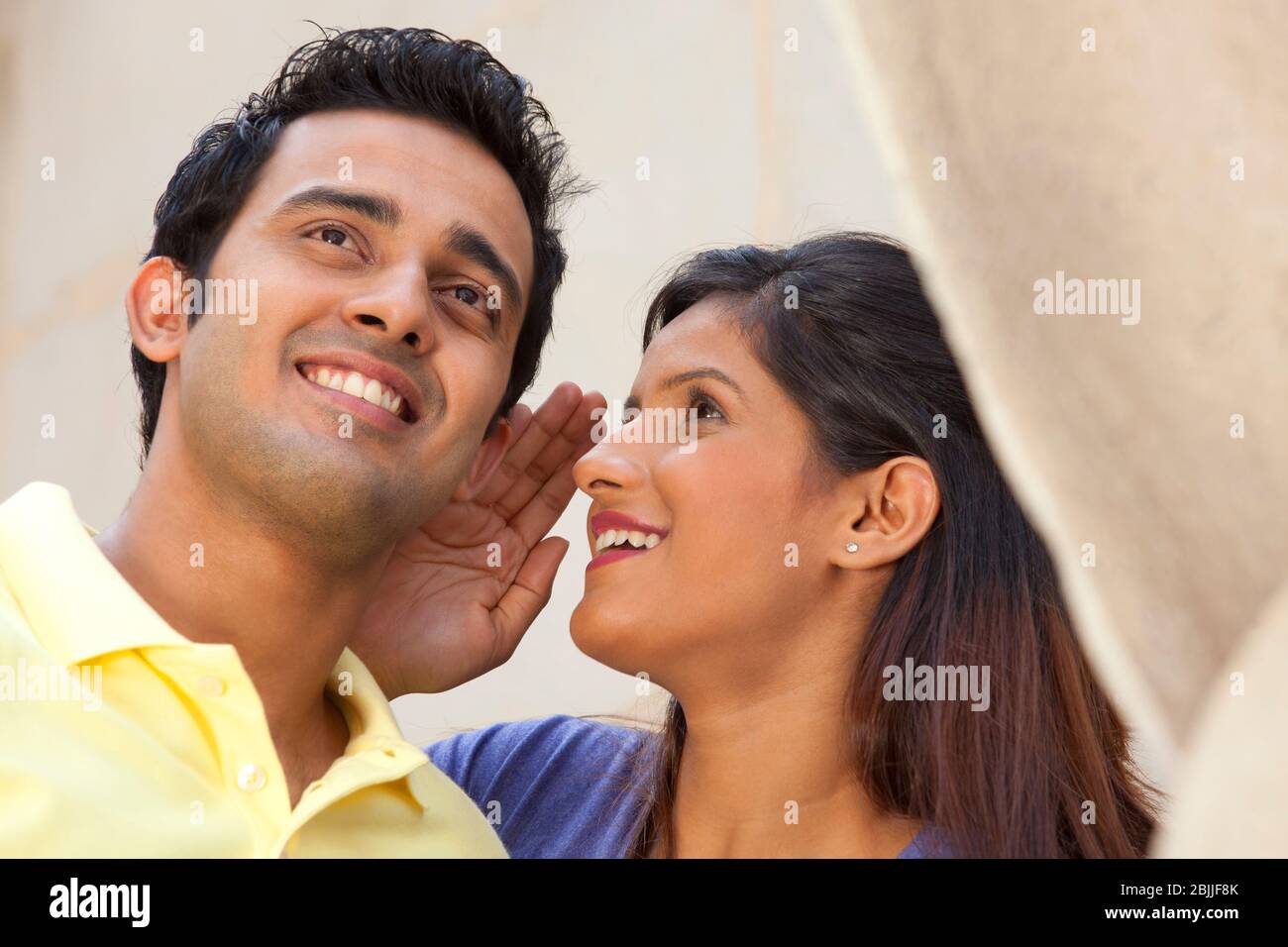 Hand cupped to ear hi-res stock photography and images - Alamy