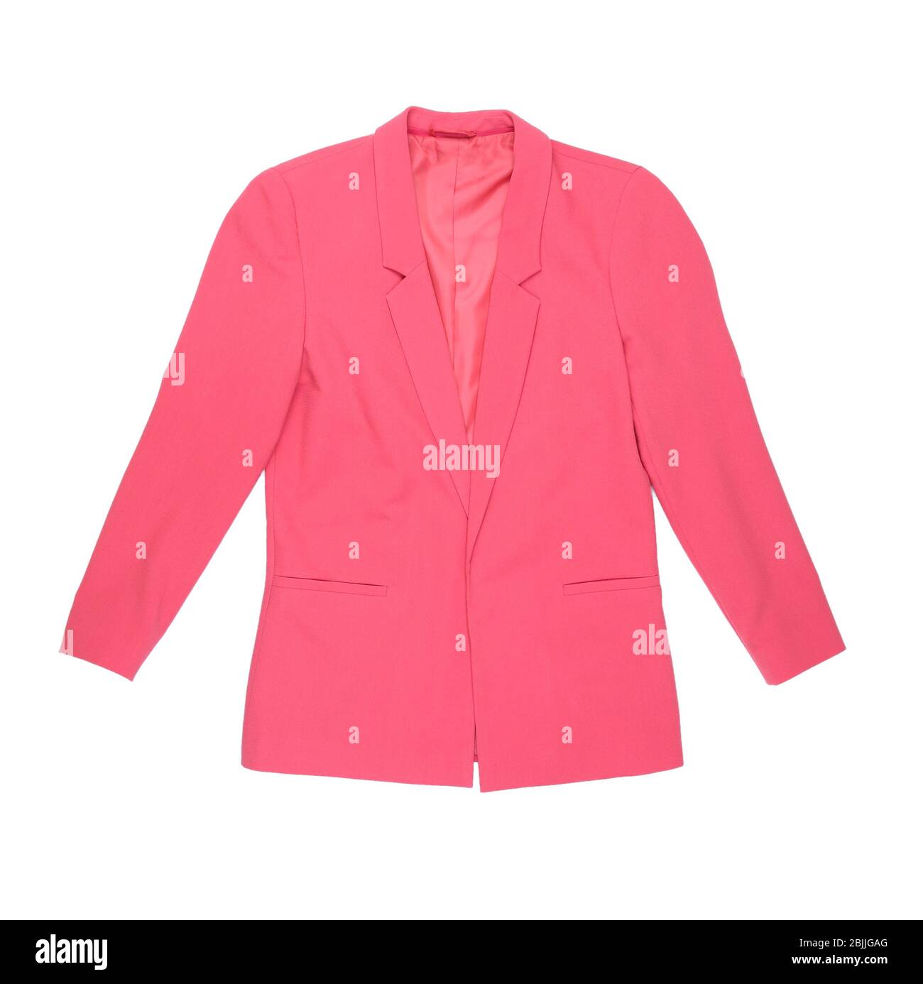 Classic jacket without buttons isolated on white Stock Photo - Alamy